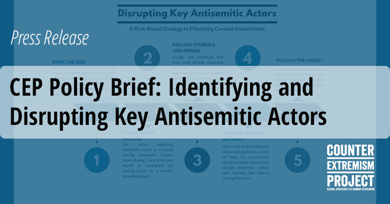 CEP Policy Brief: Identifying and Disrupting Key Antisemitic Actors ...