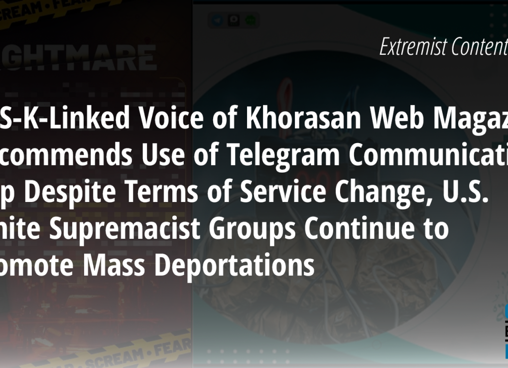 Extremist Content Online: ISIS-K-Linked Voice of Khorasan Web Magazine ...